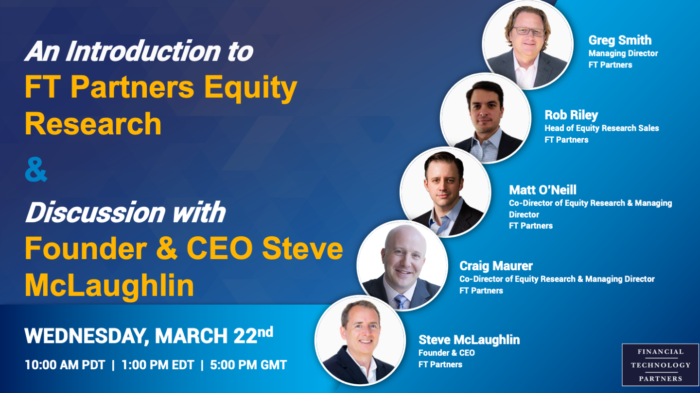 FT Partners VIP Video Conference: Introduction to FT Partners Equity Research